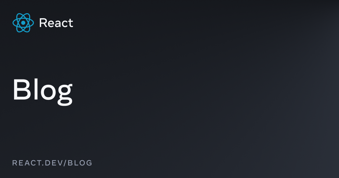 React Blog – React